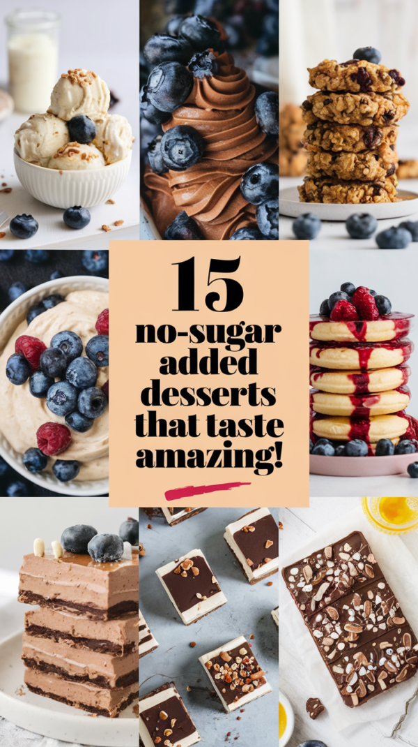 15 Irresistible No-Sugar-Added Desserts You'll Love - spoonandsip.com